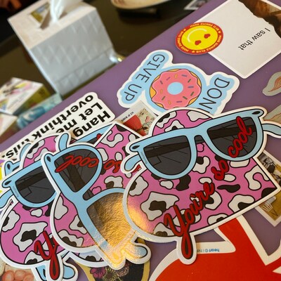 Oooh Shit... Vinyl Sticker // Typography Laptop Sticker // Sweary ...