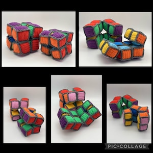 Crochet Pattern Set 3 in 1 Montessori Infinity Cube Fidget - Etsy
