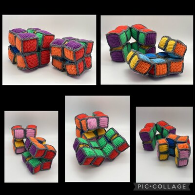Crochet Pattern Montessori Infinity Cube Fidget Toy Crochet Pattern ...