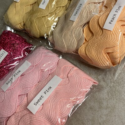 5 Yards Cream Jumbo Rick Rack Trim, Ivory Rick Rack, Jumbo Ric Rac ...