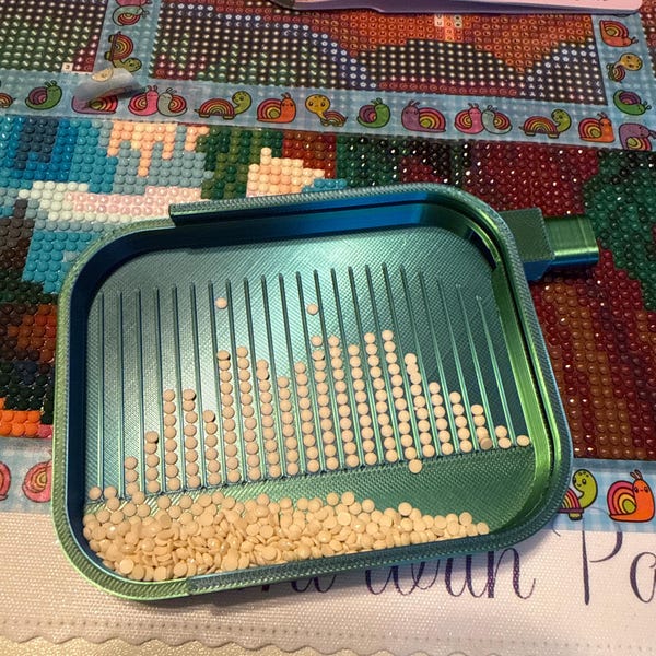 3D Printed Diamond Art Tray With WASHI Feature, 3D Printed Diamond ...