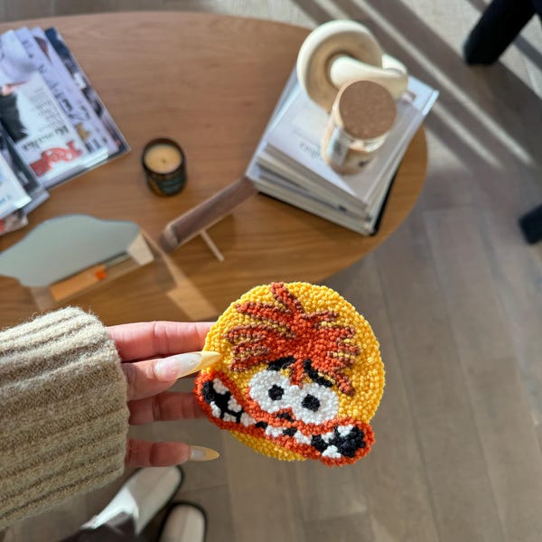 Inside Out Emotions Punch Needle Coasters: Pixar Fan Gift - Etsy