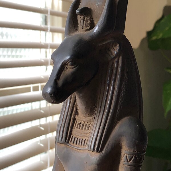 Statue Montu God of War Lord of Medamud, Depicted With a Bull’s Head ...