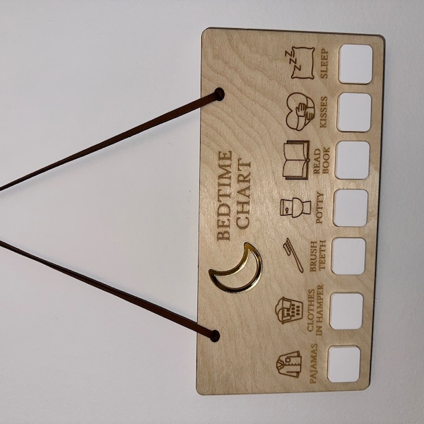 Bedtime Routine Sign | Dry Erase Sign | Night Time Routine Chart | Kids ...