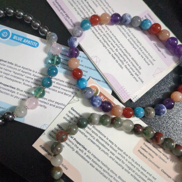 Arthritis Relief Natural Gemstone Bracelet, Holistic Pain Relief ...