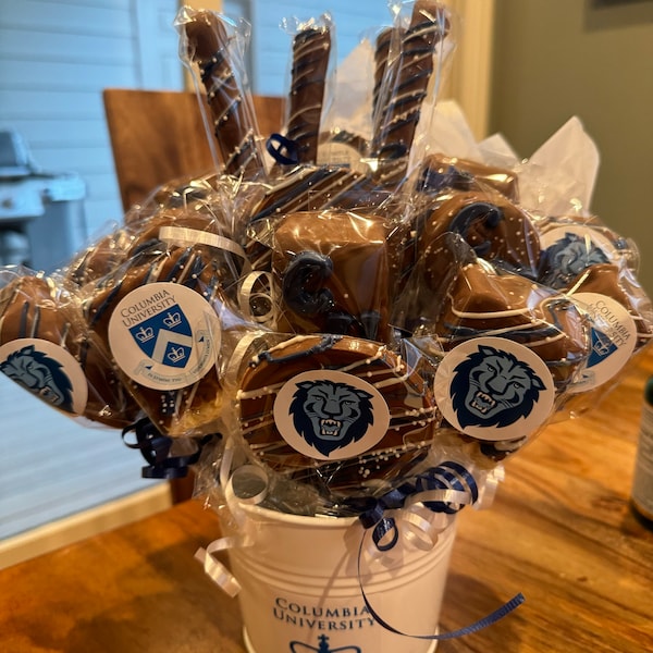 College Commit Gourmet Chocolate Gift Basket - Etsy