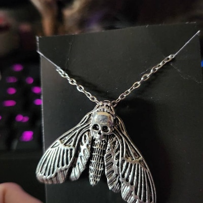 Upside Down Silver Cross Pendant Necklace, Gothic Alternative Necklace ...