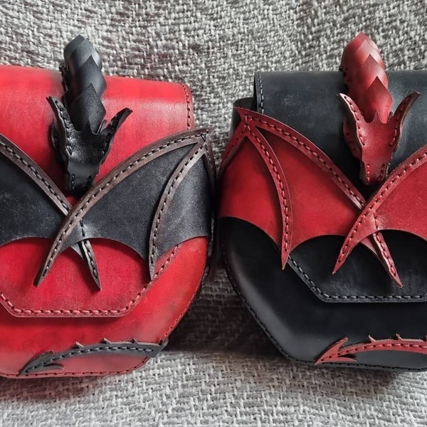 PDF & DXF Leather Dragon Hunter Bag PDF Pattern - Etsy