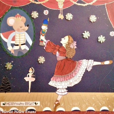 JPG PNG Digital Stamp Clara the Nutcracker Ballet Clara in Arabesque ...