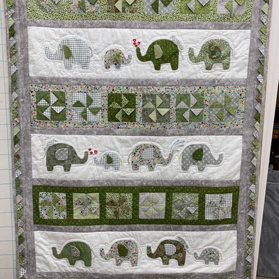 Baby Elephant Walk Digital Quilt Pattern - Etsy