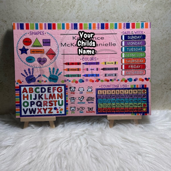 PRE-K Learning Board • Whimsy - Educational Board With Alphabet ...
