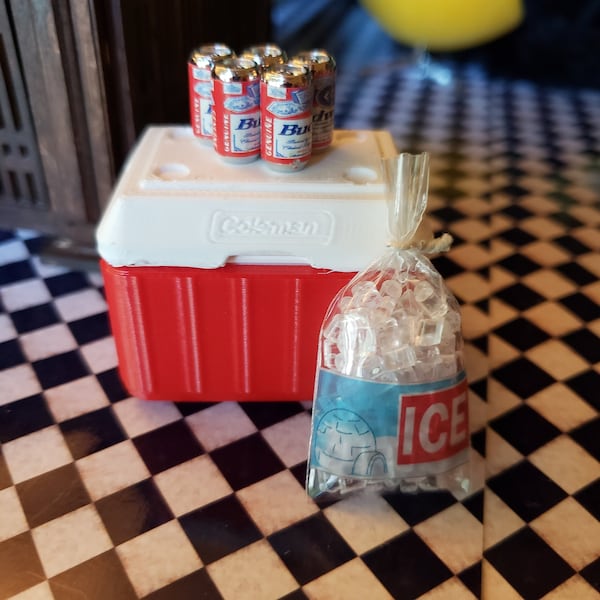 Miniature Bag of Ice,1:12 Scale Dollhouse Ice,miniature Picnic ...
