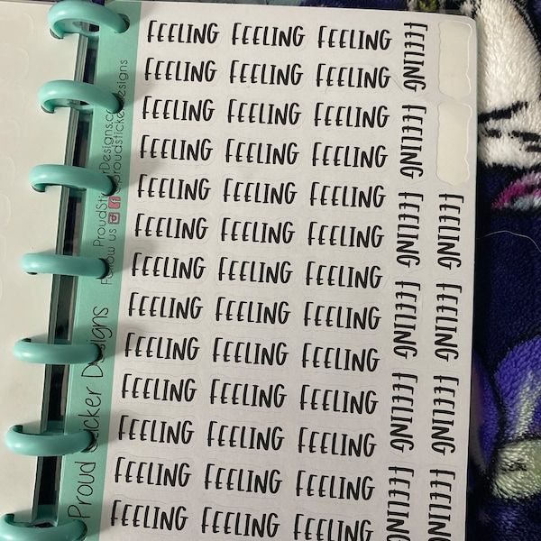 Currently Prompt Journaling Script Stickers - Etsy