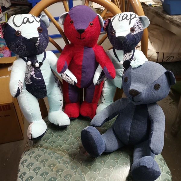 Recycled Teddy Bear - PDF Sewing Pattern & Tutorial | Stuffed Animals ...