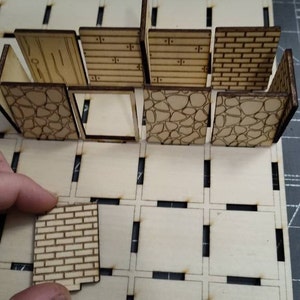 Grid Map for Tabletop RPG, Battle Map for Dungeons & Dragons, 3mm and ...