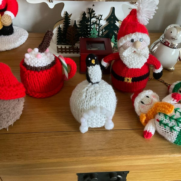 PDF KNITTING PATTERN Santa Sprout Ferrero Rocher Cover, Christmas ...