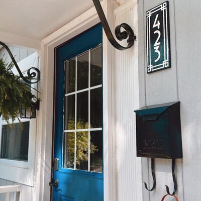 Hanging House Number Sign Driveway Address Sign Signpost - Etsy