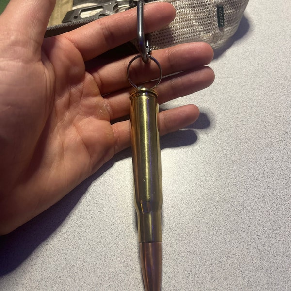 50 Caliber Bullet Keyring, Military Keychain, Bullet Key Chain, Bullet ...