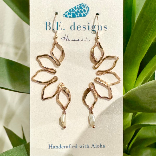 Spotted Drupe Hoop Earrings, Hawaiian Jewelry, Beach Jewelry, Seashell ...