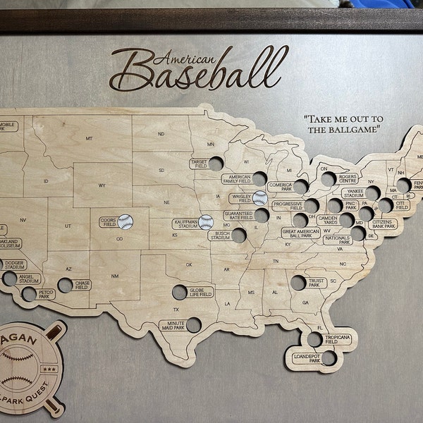 Baseball Stadium Map, Baseball Map, Pro Baseball Stadium Tracker ...
