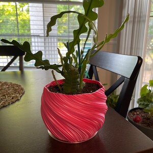 Large Twisted Flower Pot for Plants of All Kinds pastel | Etsy