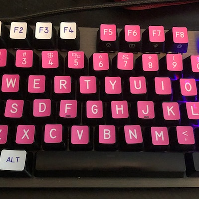 Mechanical Keyboard Vinyl Decal Kit Cherry MX Keycaps PC Vinyl Decals ...