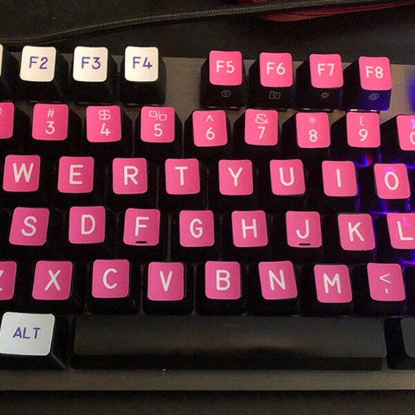 Mechanical Keyboard Vinyl Decal Kit Cherry MX Keycaps PC Vinyl Decals ...