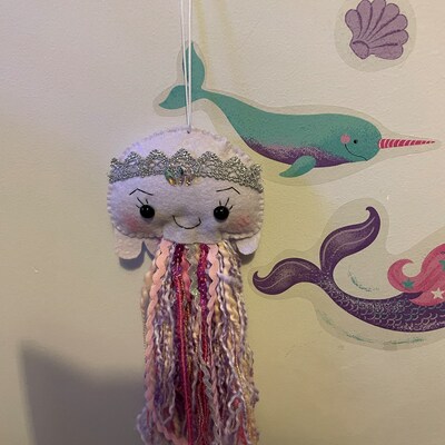 Felt Crab, Felt Shell, Mermaid Decor, Felt Sea Creatures, Under the Sea ...