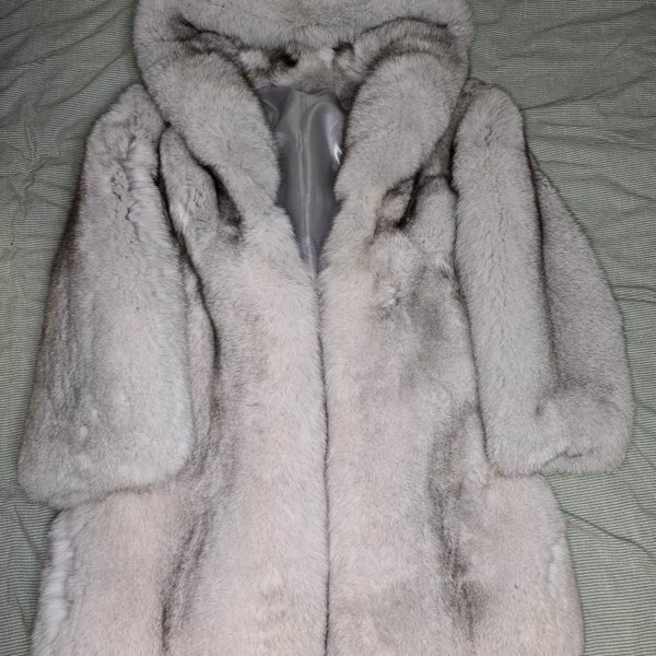 Huge Double Face Luxury Silver Fox Fur Boa,118inch (300cm)natural Color ...