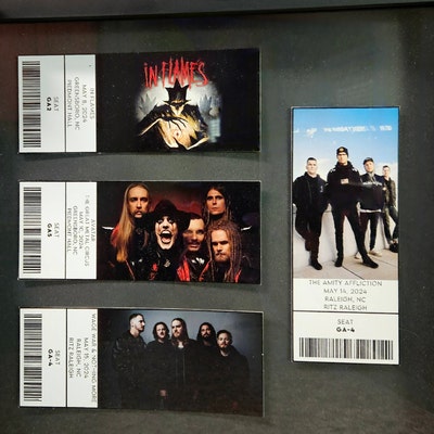 Physical Ticket Custom Personalized Laminated Concert Event Ticket ...