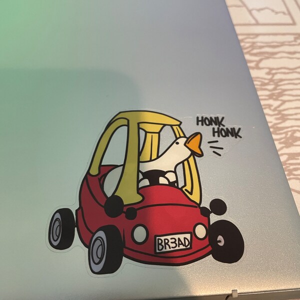 Goose Road Rage Transparent Vinyl Sticker// Meme Goose Sticker Vinyl ...