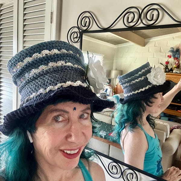 Pattern for Crochet Top Hat, Crochet Pattern, Digital Download PDF ...