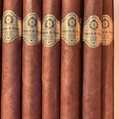 Gold Foil Cigar Labels Custom Cigar Label Cigar Bands Cigar - Etsy