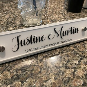 Desk Name Plate Office Supply Personalized Secretary Sign Gift | Etsy