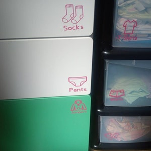 Kids Wardrobe Clothing Organisation Labels, Childrens Bedroom, Storage ...