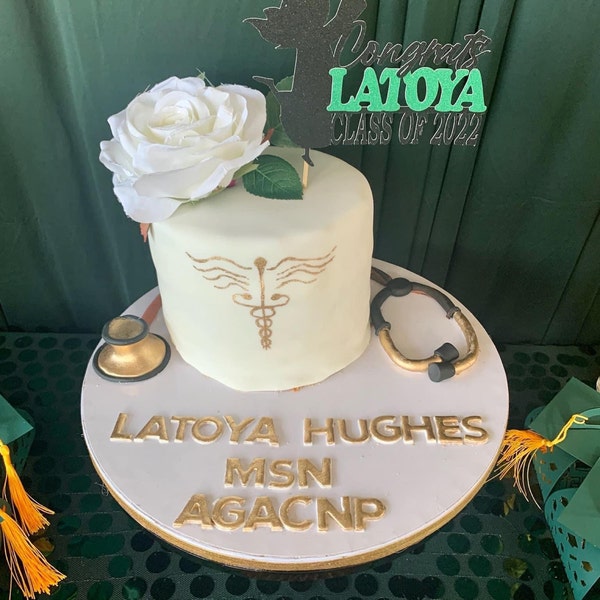 Girl Custom Class of 2024 Cake Topper / Congrats Cake Topper/happy ...