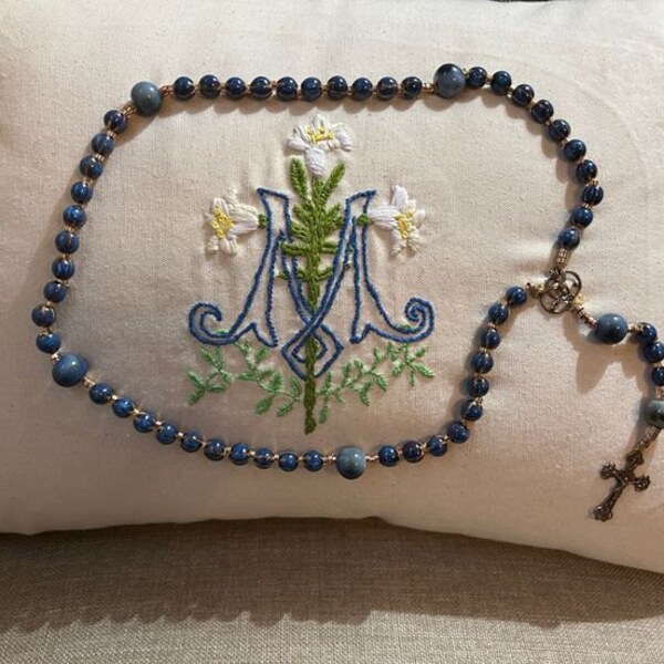 Marian M PDF Pattern & Instruction Download, Virgin Mary Embroidery ...