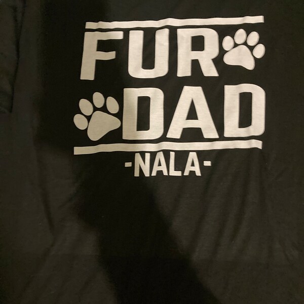 Fur Dad Shirt With Your Pet Names - Dog Dad Name Shirt - Cat Dad Name ...