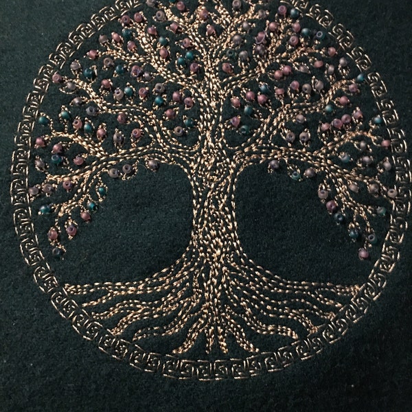 Tree of Life Pagan Machine Embroidery Design for 4x4 5x5 Hoop Sizes ...
