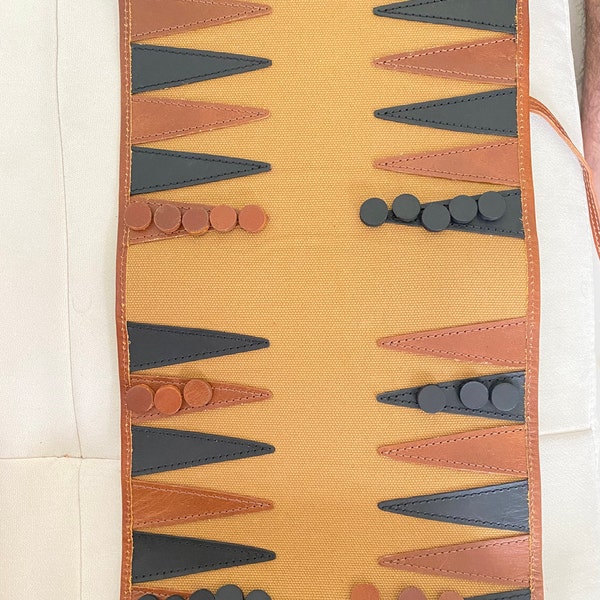 Personalised Leather Travel Backgammon Set - Perfect Christmas Gift for ...