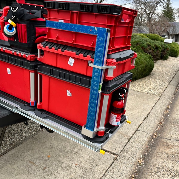 Alpha Rails™ Black - Threaded Milwaukee Packout Rails - Etsy