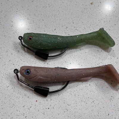 Soft Plastic Bait Mold, 5 Inch Swimbait Hammer, Plastisol , USA Made - Etsy