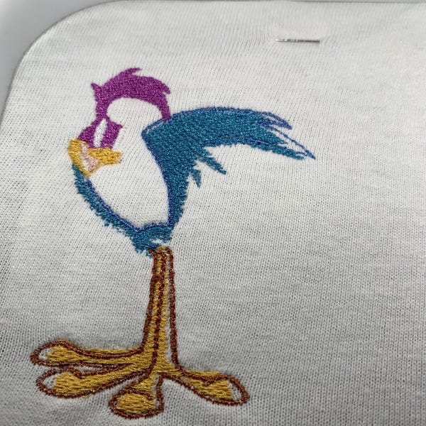 Fast and Quirky Roadrunner Embroidery Design, Roadrunner Embroidery ...