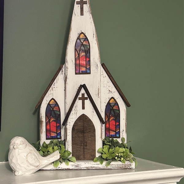 Wood Handcrafted Churches - Etsy