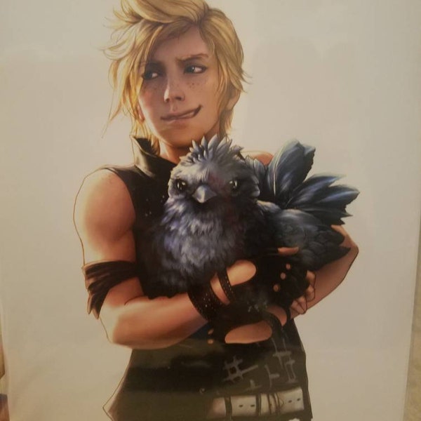 FFXV Prompto "pickin up Chicks" Art Print Chocobo - Etsy