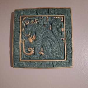 History Aztec Mayan Sarcophagus of King Kinich Janaab Pakal Wall Plaque ...