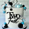 Two Fast Cake Topper or Charm Various Sizes & Colours - Etsy