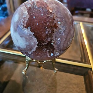 1.7LB AAA Deep Purple Uruguayan Amethyst Rosette Geode Amethyst Geode ...