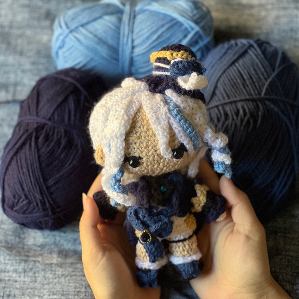 Crochet PDF Pattern: "furina" Chibi Amigurumi - Etsy