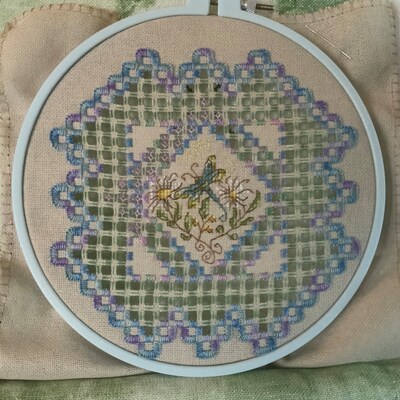 Pink Floral Pendibule Ornament Durene J Cross Stitch DJXS2363 - Etsy UK